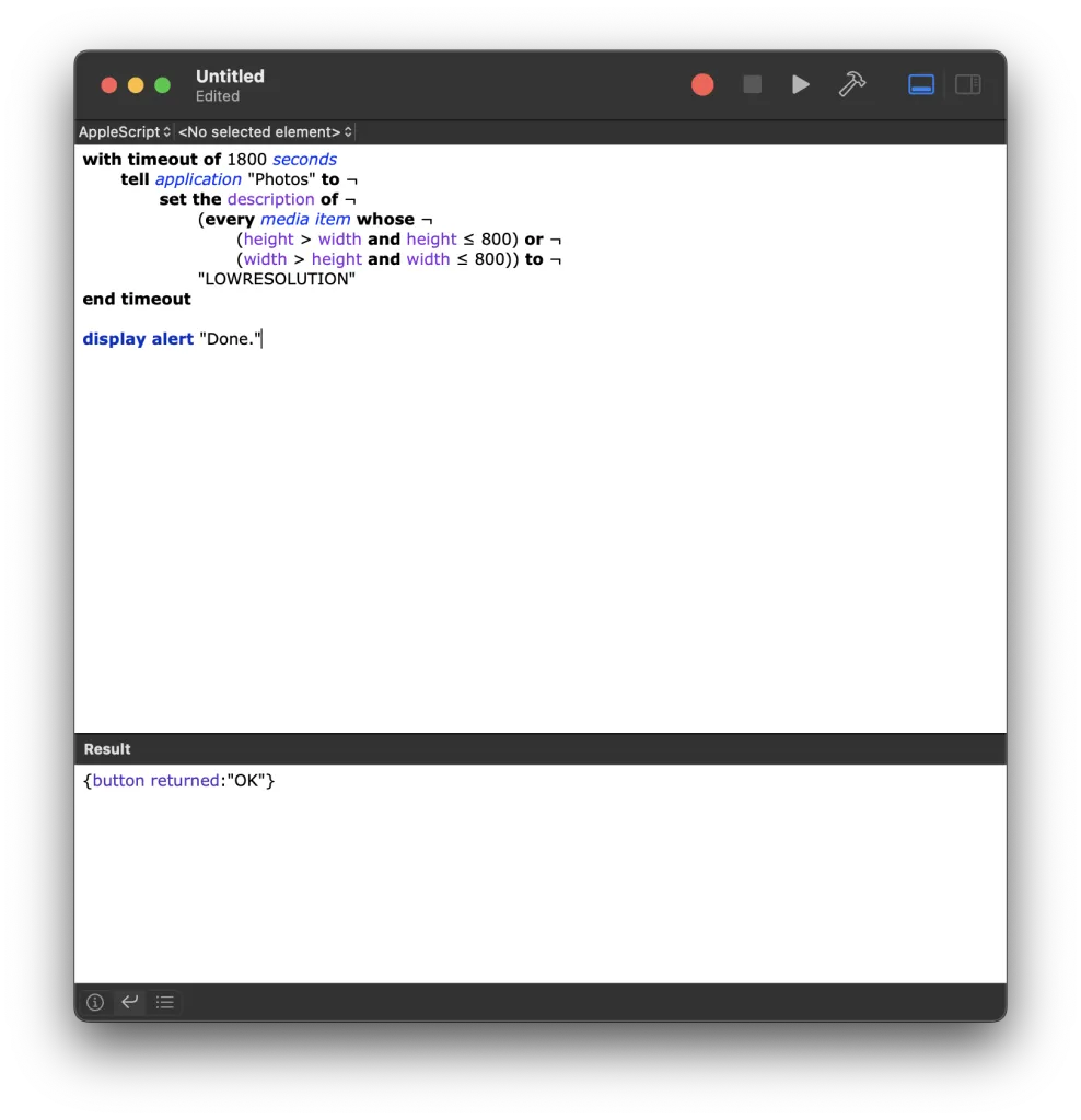 Using AppleScript To Create Smart Albums In Photos Based On Resolution - Alberto Roura